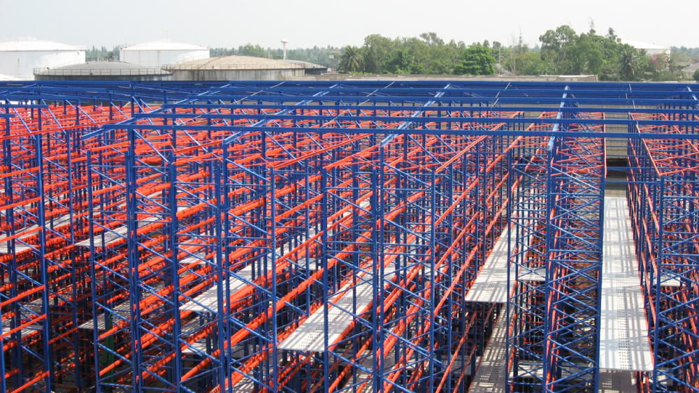 Rack Supported Building | ใช้ชั้นวางสินค้า (Storage Rack) เป็นโครงสร้าง ...